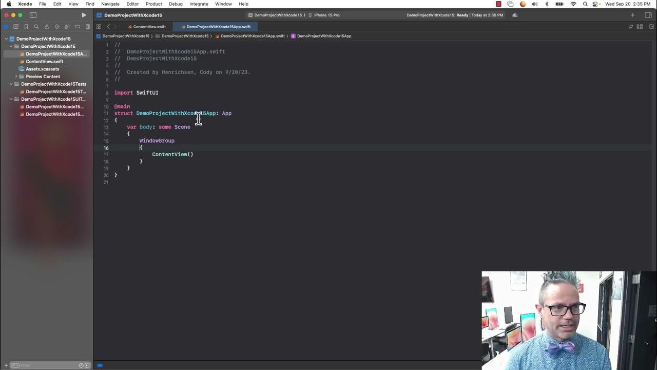Creating an iOS app in Xcode 15 - YouTube