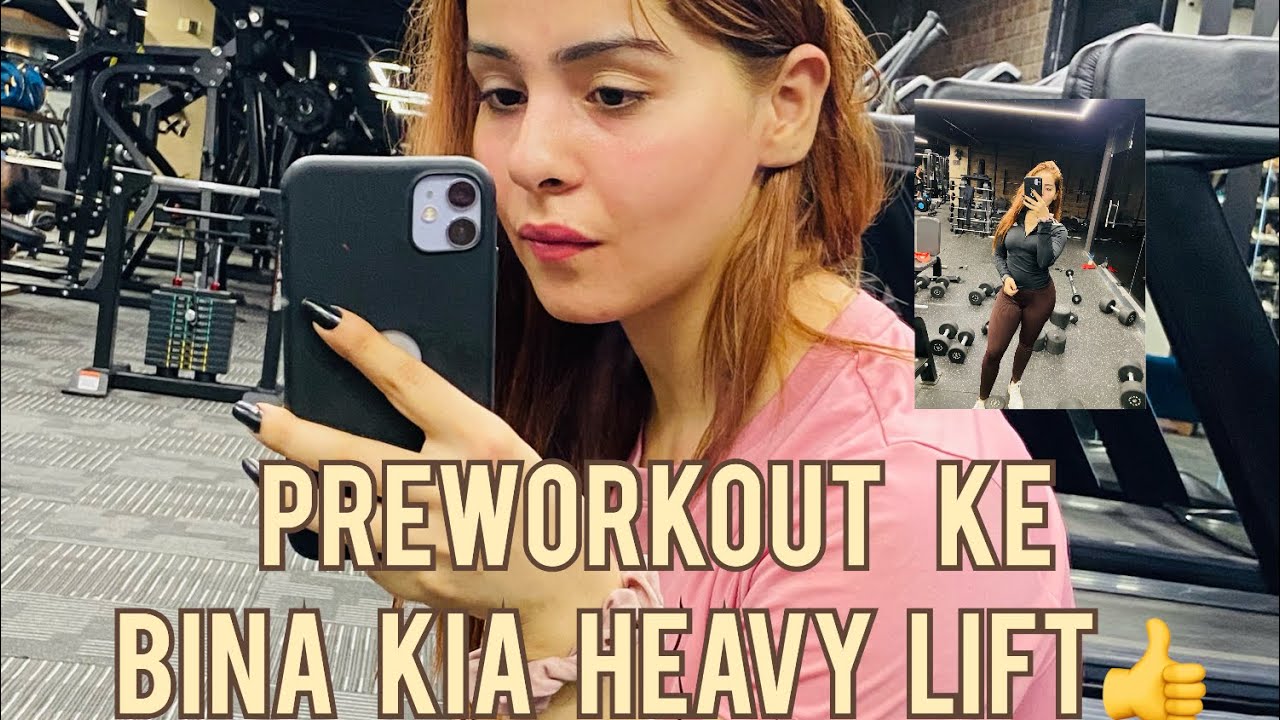 Bina preworkout ke kiya heavy lift💪 llfitrose|| #youtuber# ...