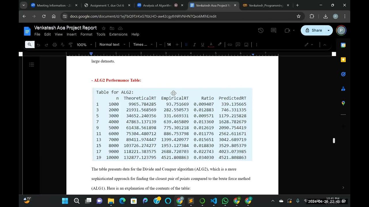 Analyisis of Algorithms final project demo - YouTube