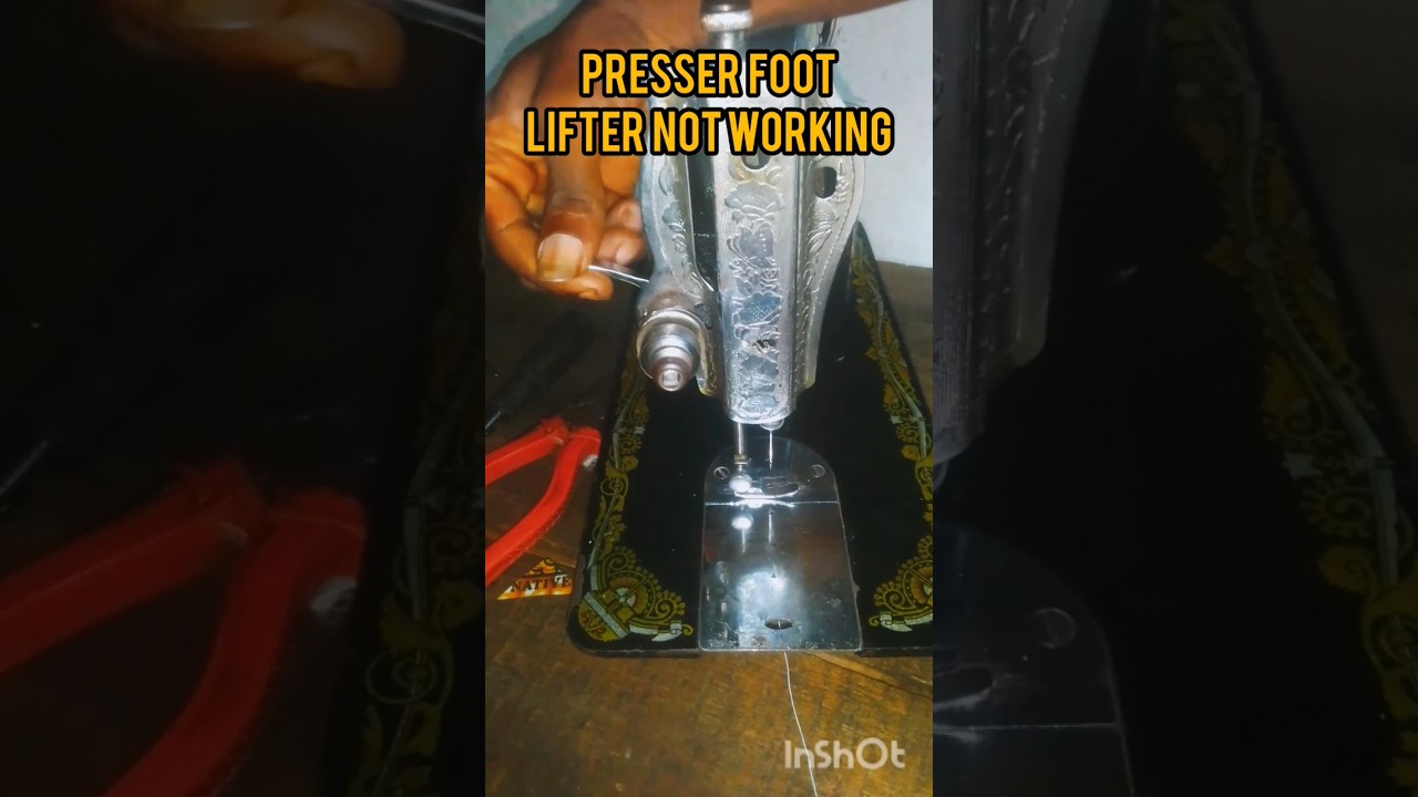 What to do when your presser foot lifter stop working #sewingtechnology ...
