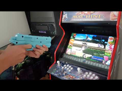 Point Blank 1 (MAME) Namco Aimtrak Light Gun - YouTube