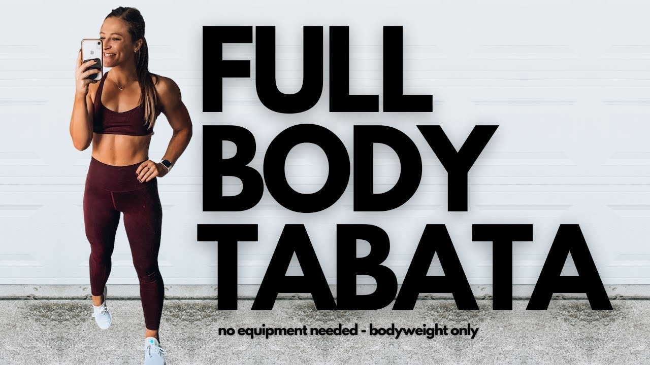 20 MINUTE FULL BODY TABATA WORKOUT - YouTube