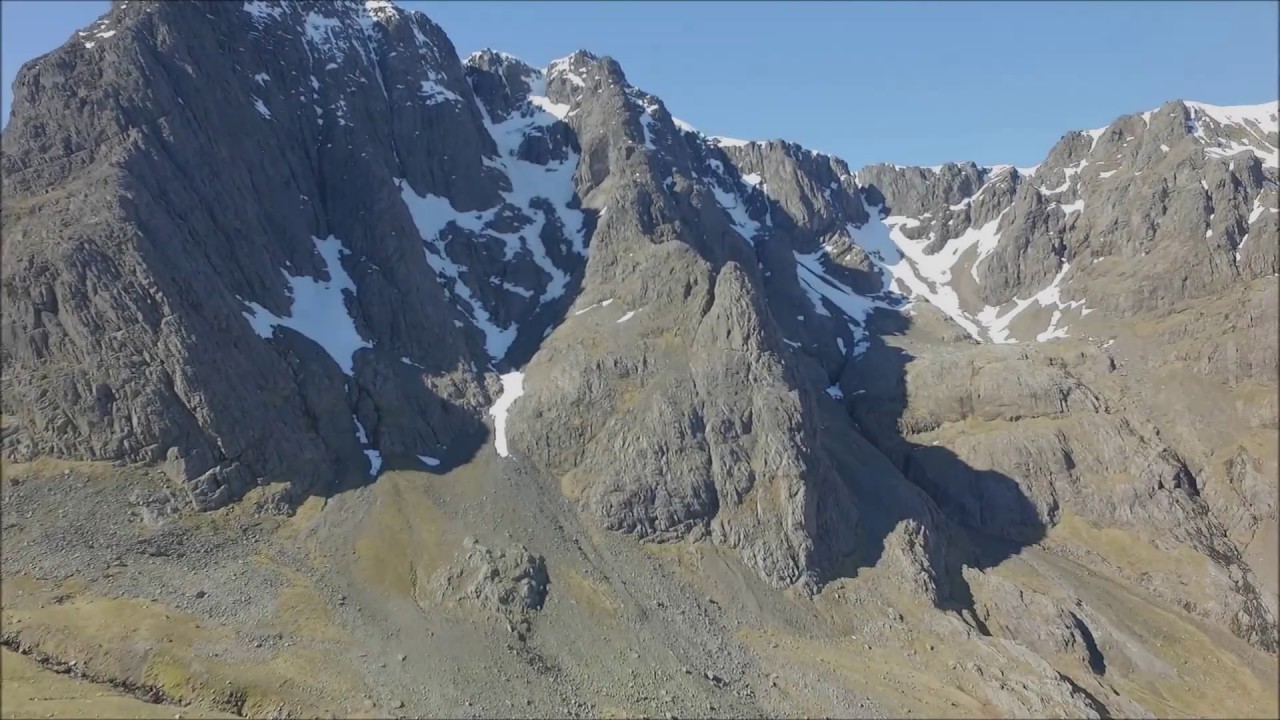 The North Face and Tower Ridge, BEN NEVIS, ariel footage - YouTube