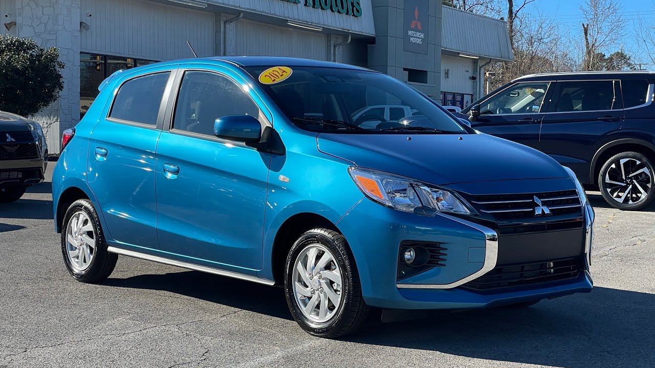 Blue 2024 MITSUBISHI MIRAGE LE - YouTube