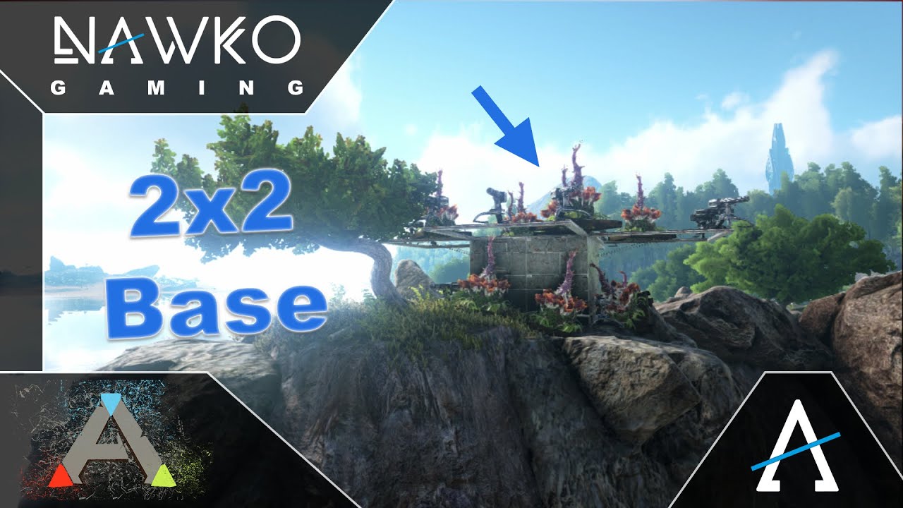 ARK 2x2 pvp Base design für Anfänger - YouTube
