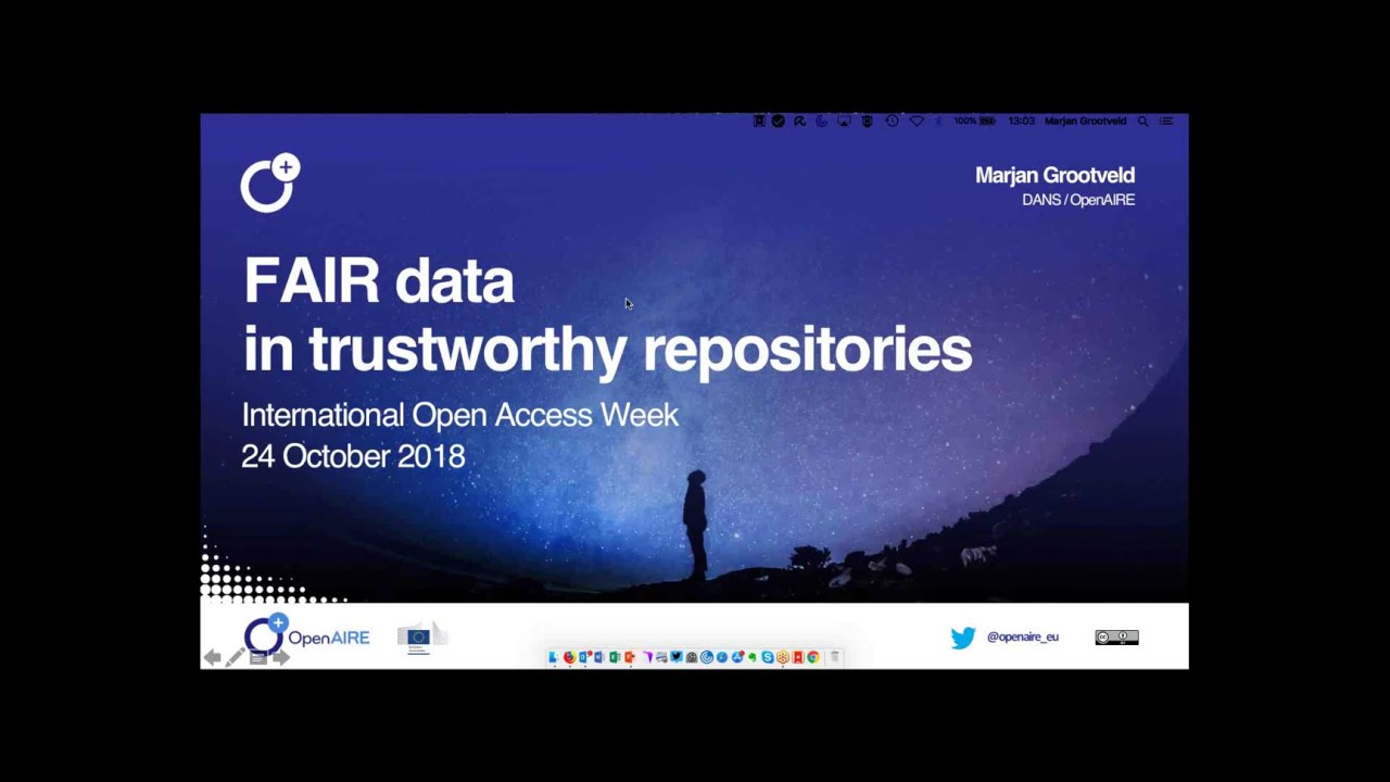 Q&A - FAIR data and trustworthy repositories - YouTube