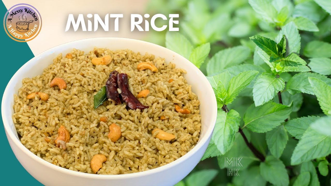MiNT RiCE | Simple and Easy Lunch box Recipe With Mint-Pudina - YouTube