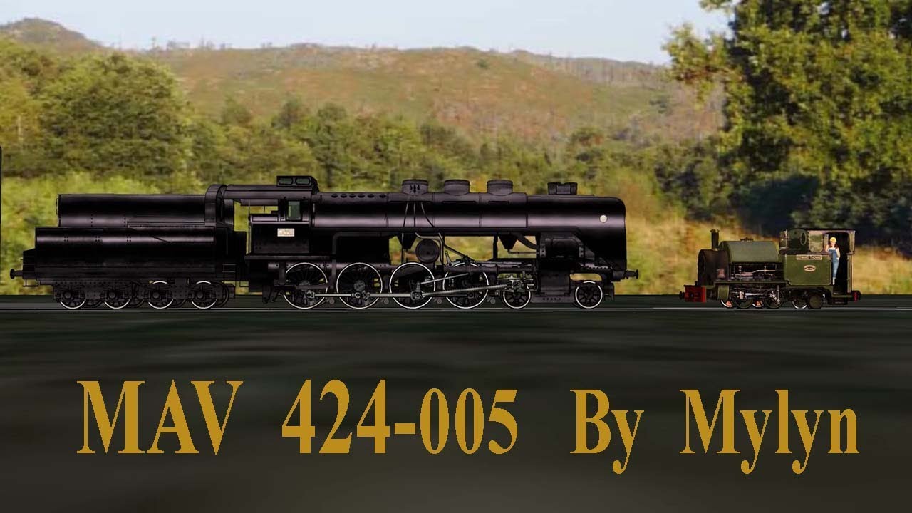 Hungarian Steam Locomotive MAV 424-005 ─ Made by Mylyn - YouTube