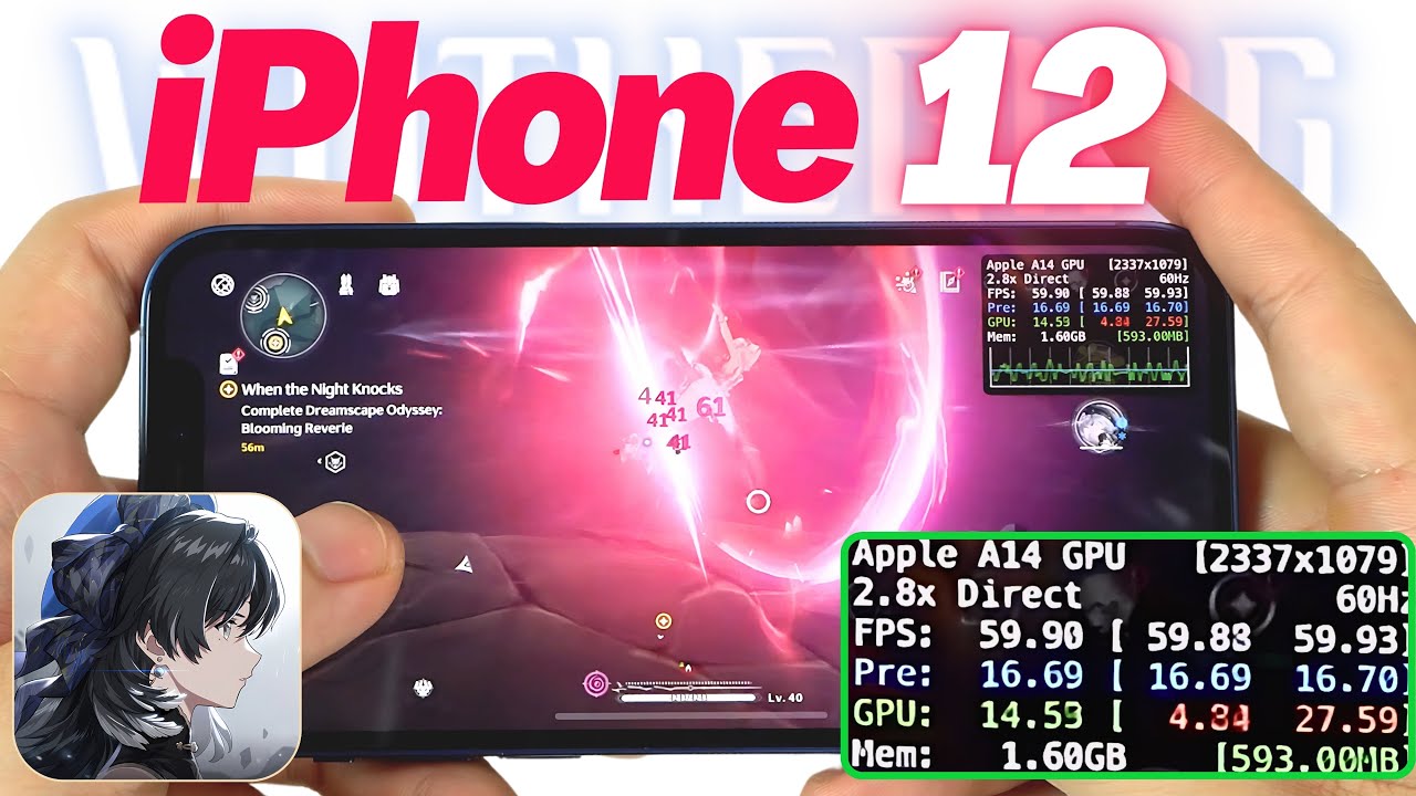 iPhone 12 Wuthering Waves Gaming Review Update | FPS & Battery Drain ...