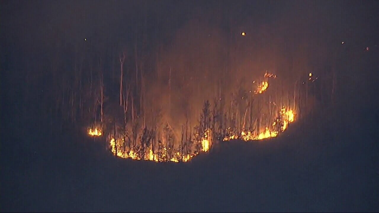 150-acre Yellow Bluff wildfire burning near I-95 - YouTube