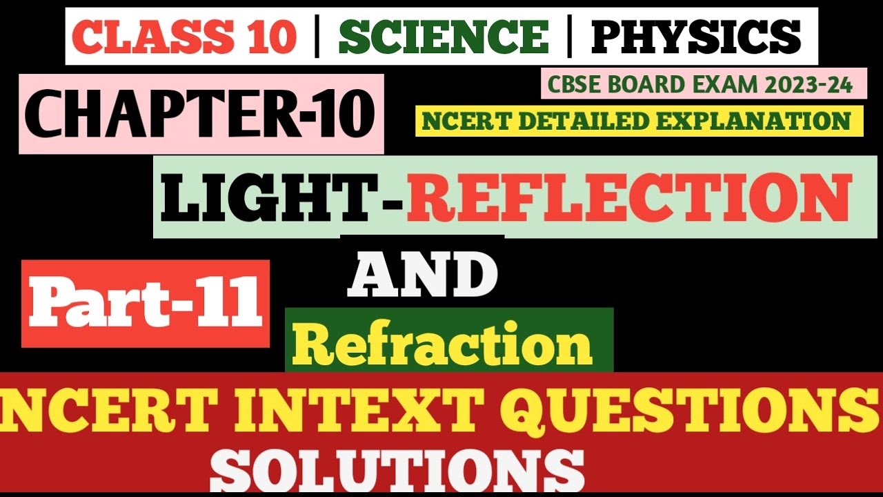 Class 10th Science Chapter 9 Light Reflection And Refraction NCERT class-10th-science-chapter-9-light-reflection-and-refraction-ncert