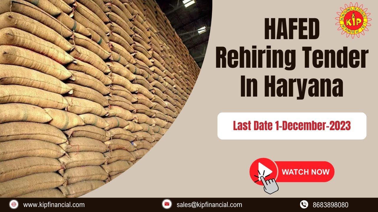 HAFED Rehiring Tender | HAFED Tender Process | HAFED Tender Haryana ...