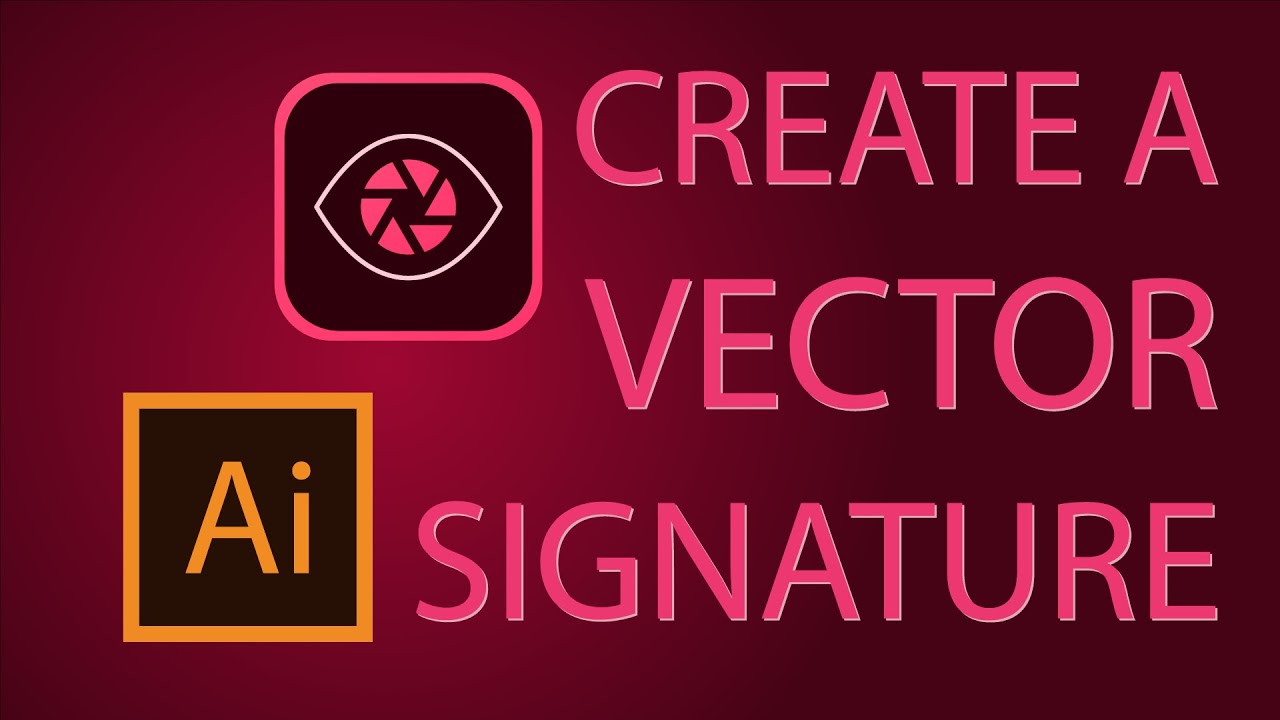 Create a Vector Signature in Adobe Illustrator CC 2015 - YouTube