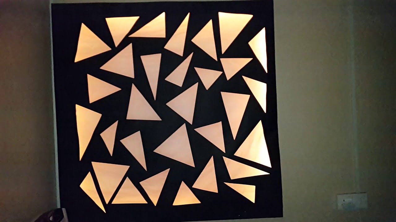 Simple DIY cardboard lightings - YouTube