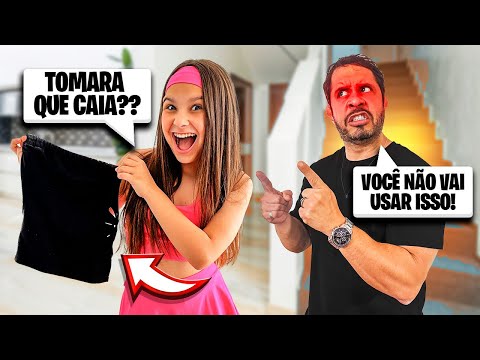 MEU PAI REAGINDO AS MINHAS ROUPAS NOVAS *deu muito ruim