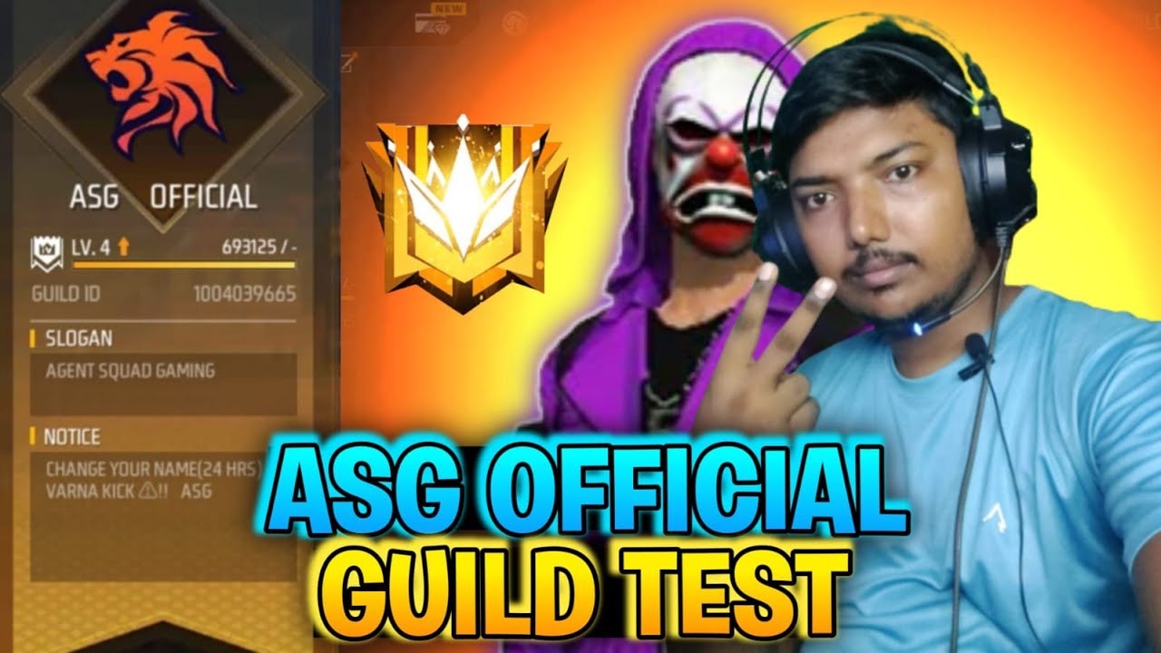 ASG OFFICIAL 😎 GUILD TEST IN CSR😎👽 #classyff #nonstopgaming # ...