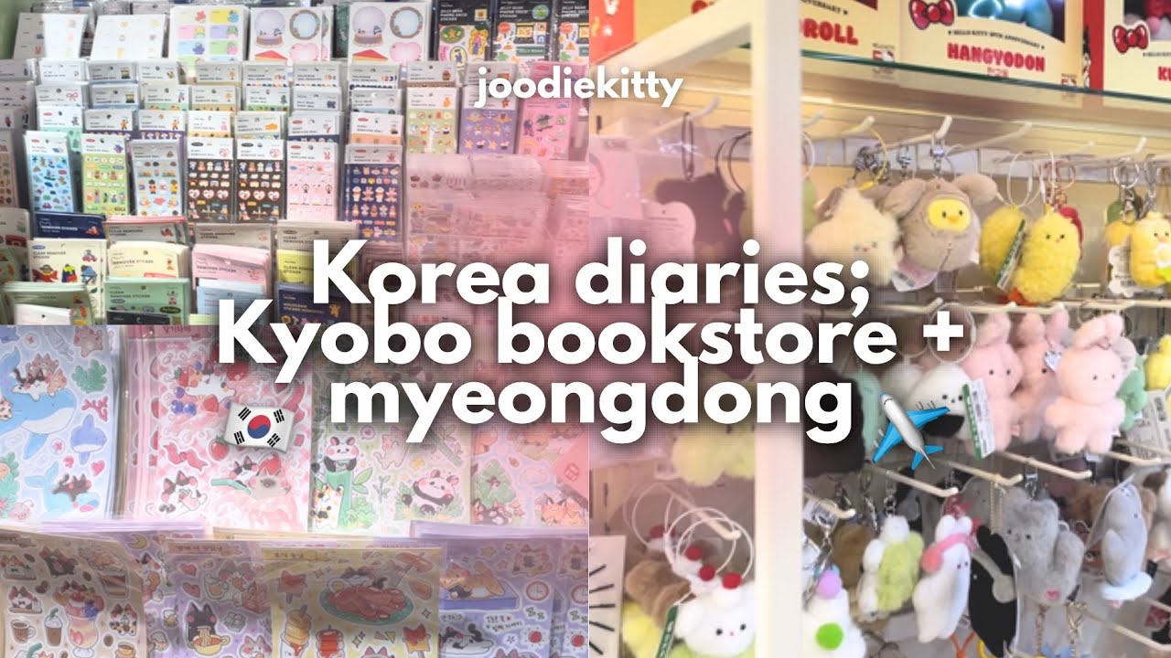 Korea diaries 🇰🇷 visitando a livraria Kyobo book store + lanchinho na ...