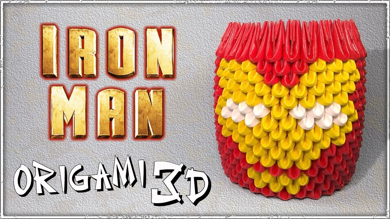 Como Hacer A Iron Man™ En Origami 3D 🧲 3D Origami Avengers™ - YouTube