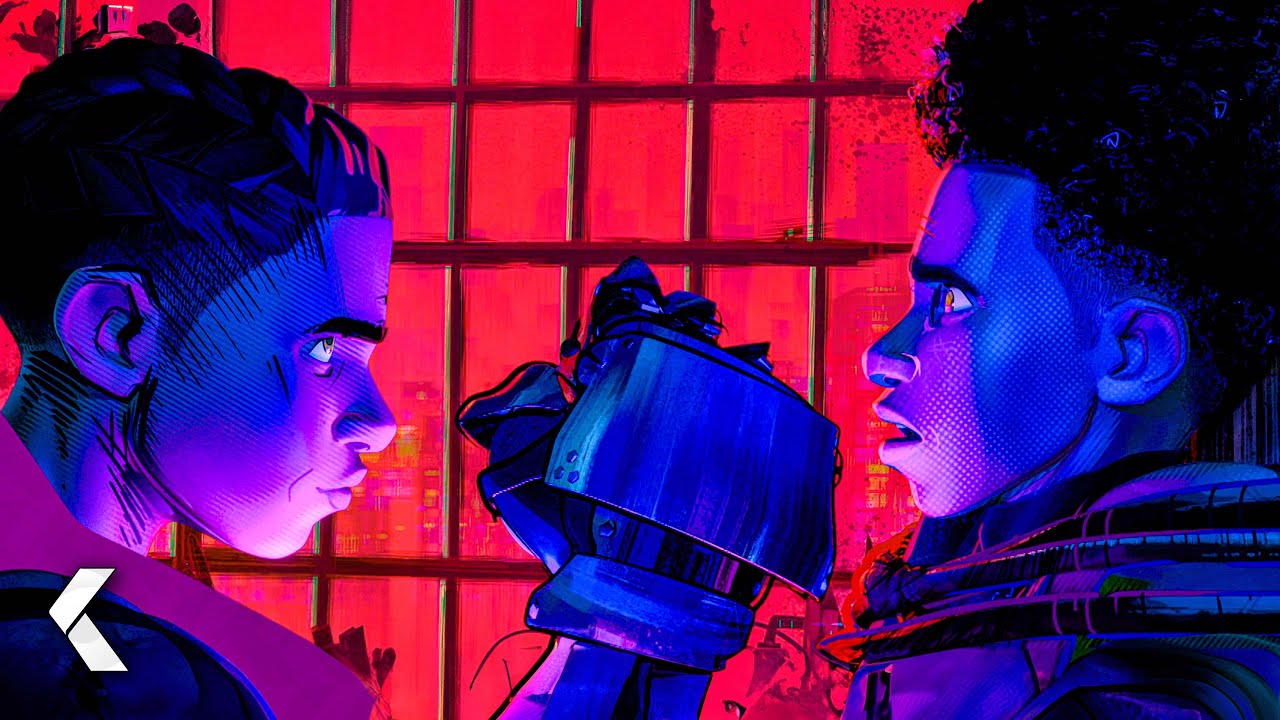 Miles Meets Prowler Miles Scene - Spider-Man: Across the Spider-Verse ...