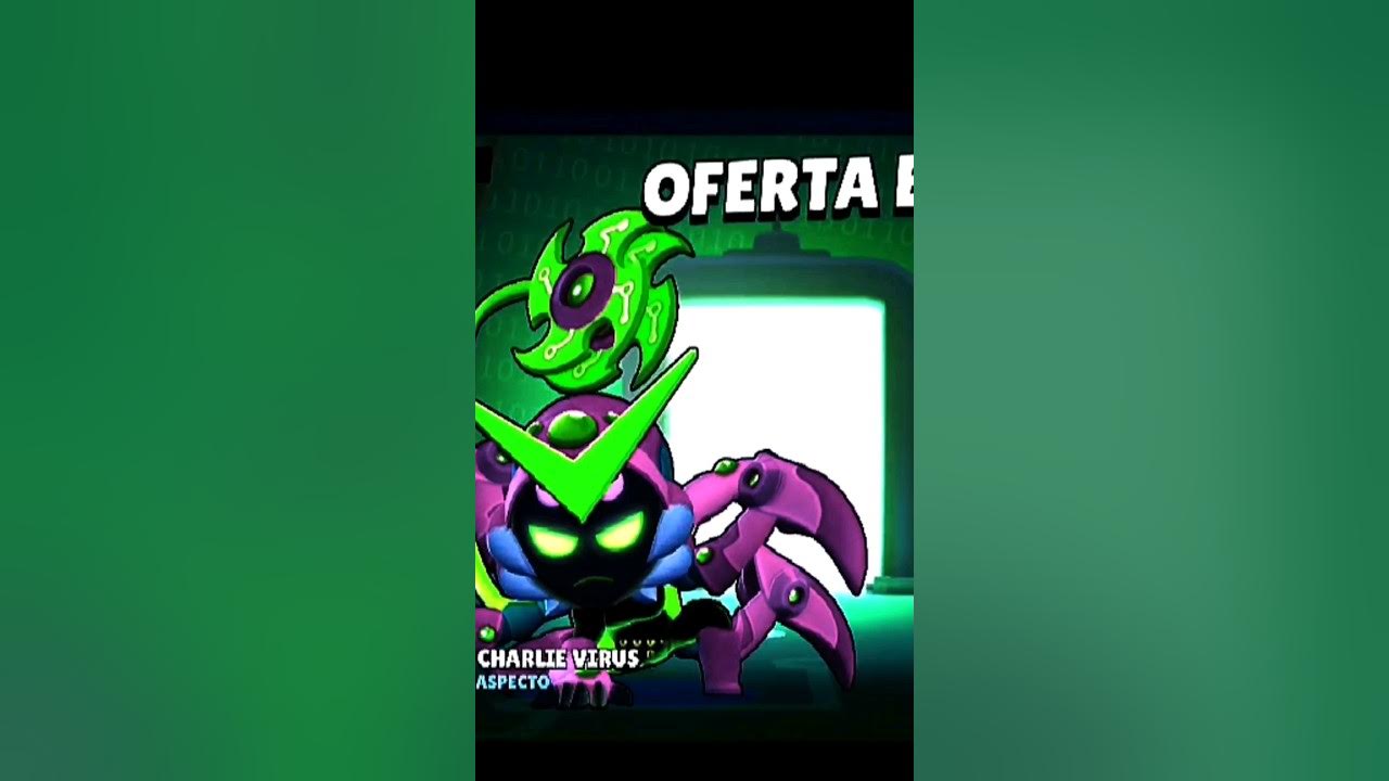 CHARLIE VIRUS Nueva skin legendaria de 299 Gemas #shorts #shortsfeed #fyp #brawlstars - YouTube