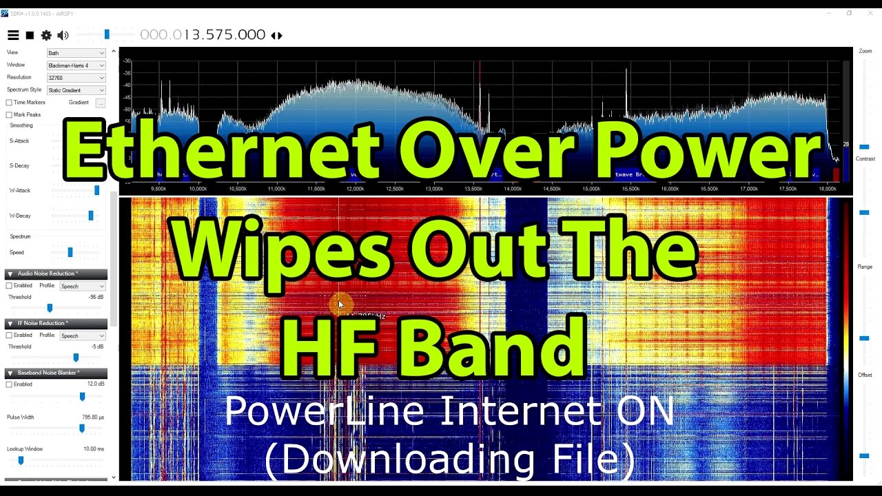 How Ethernet/Internet over Powerline Can Wipe out the HF Band - YouTube