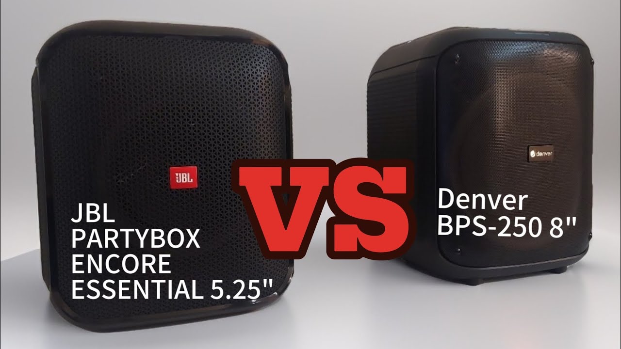 JBL PARTYBOX ENCORE ESSENTIAL VS DENVER BPS-250 - YouTube
