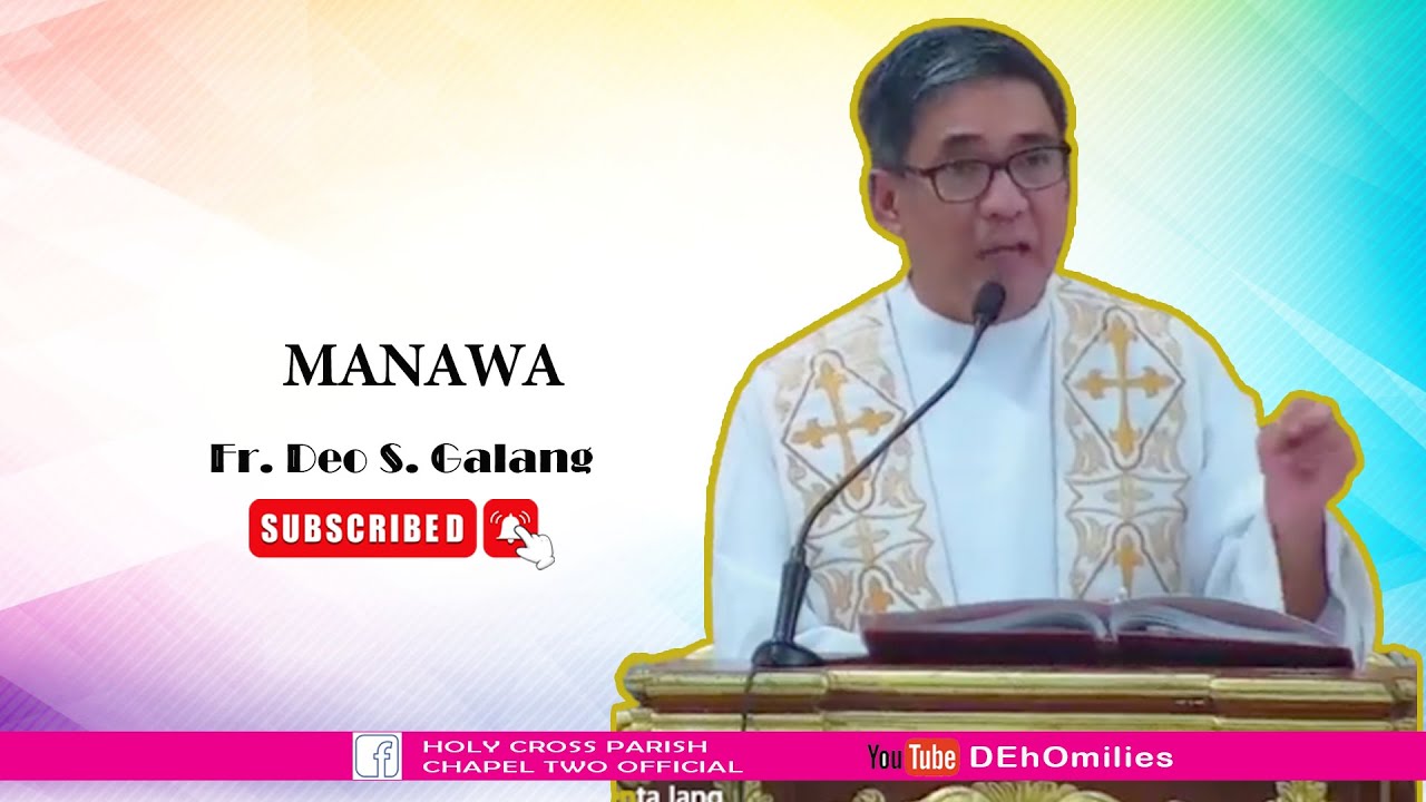 MANAWA 04212023 | Fr. Deo S. Galang - YouTube