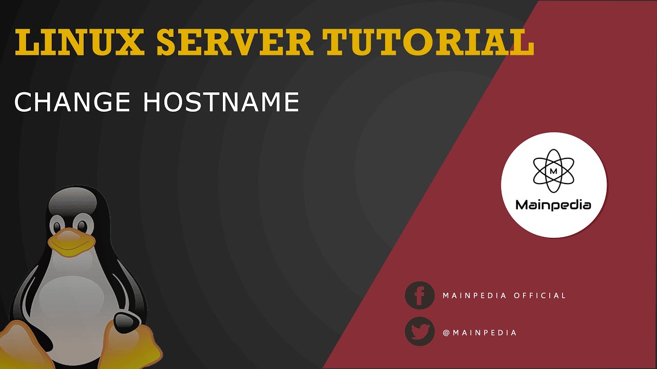 How To Change Linux Server Hostname YouTube How To Change Linux Server Hostname YouTube
