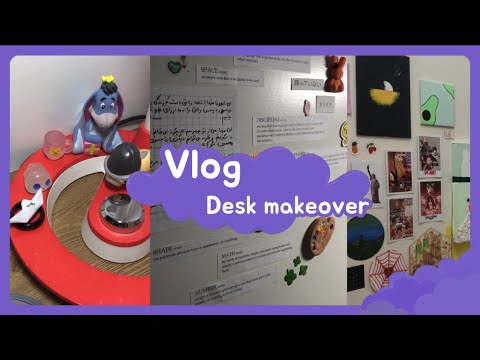 Vlog | Desk makeover - YouTube