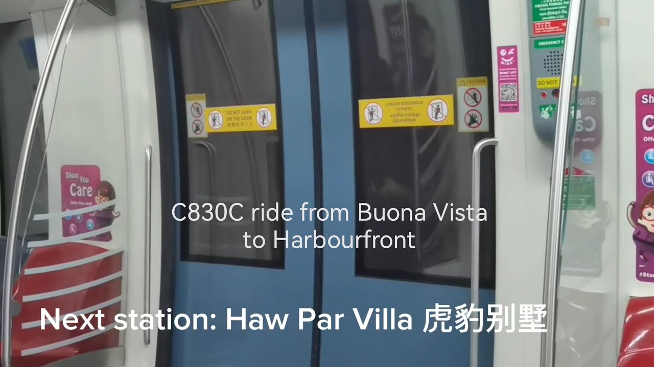 Alstom Metropolis C830C ride from Buona Vista to Harbourfront - YouTube