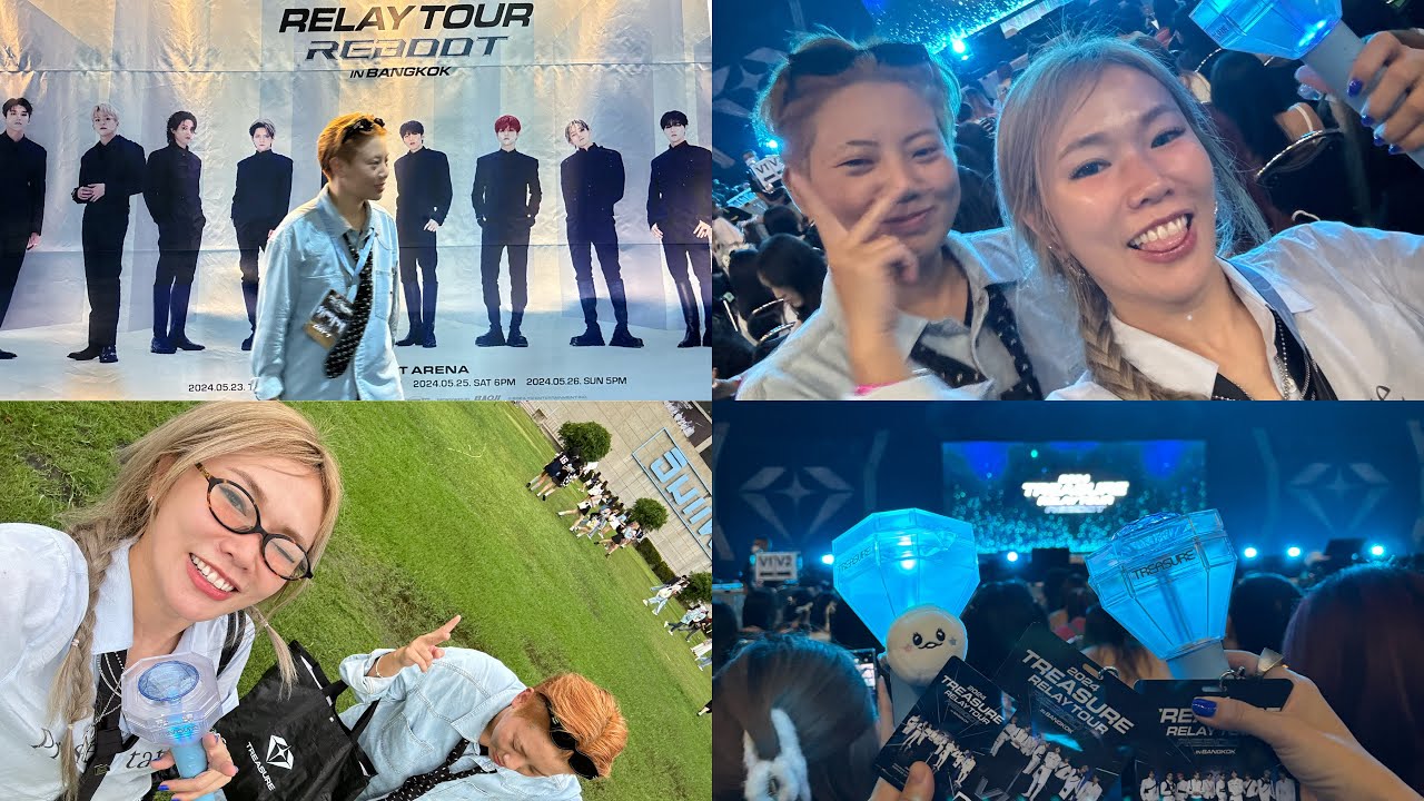 DAY-1 2024 TREASURE RELAY TOUR [ REBOOT ] IN BANGKOK - YouTube