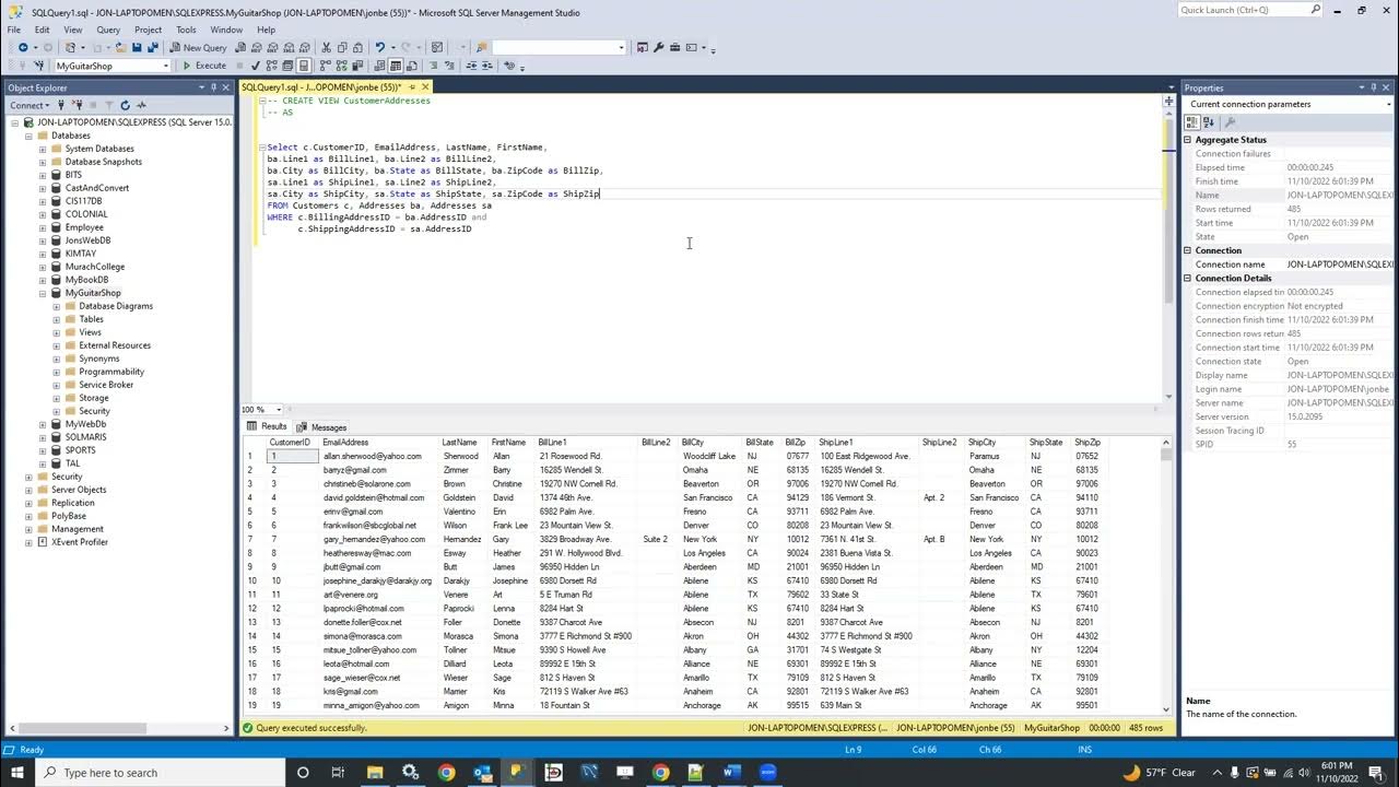 Cis 231 Lecturebek Creating And Working With Views Youtube 3216