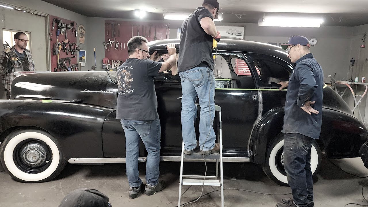Roof chop on a 1948 Pontiac four door sedan (4.5 inches) 🪚 NEW BUILD ...