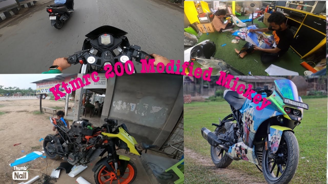 KTM RC 200 MICKEY MODIFIED 💙/#mextrooo#ktmrc200 - YouTube