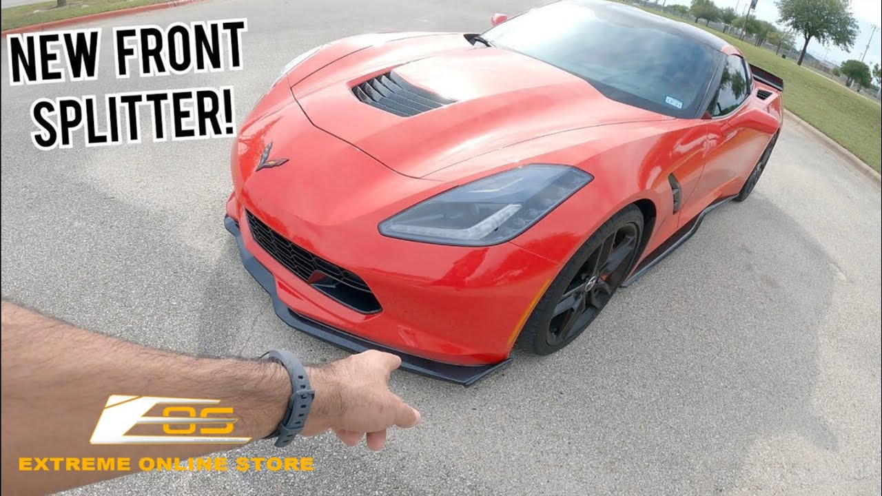 Corvette C7 Z06 Stage 2 Front Splitter Review Extreme Online Store ft ...