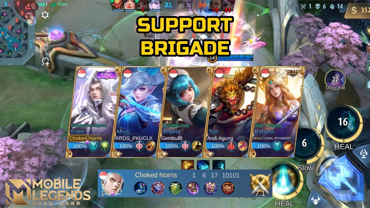 Support Brigade. First Estes' Ranked Victory | Mobile Legends: Bang ...