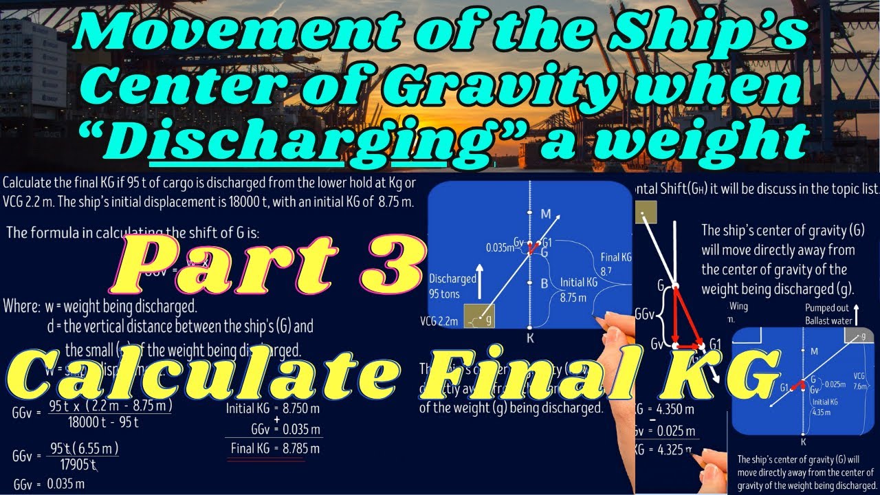 Shift of Ship's Center of Gravity (Part3) when Adding Weight ll ...