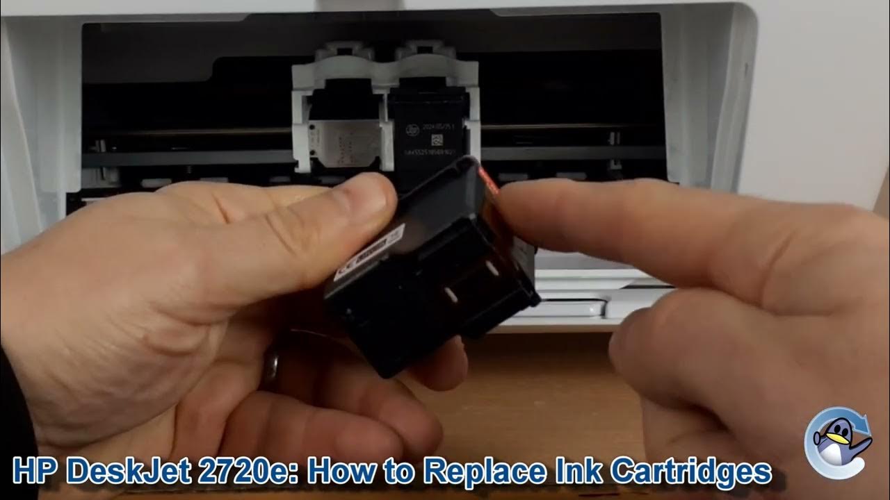 HP DeskJet 2720e: How to Change/Replace Ink Cartridges - YouTube