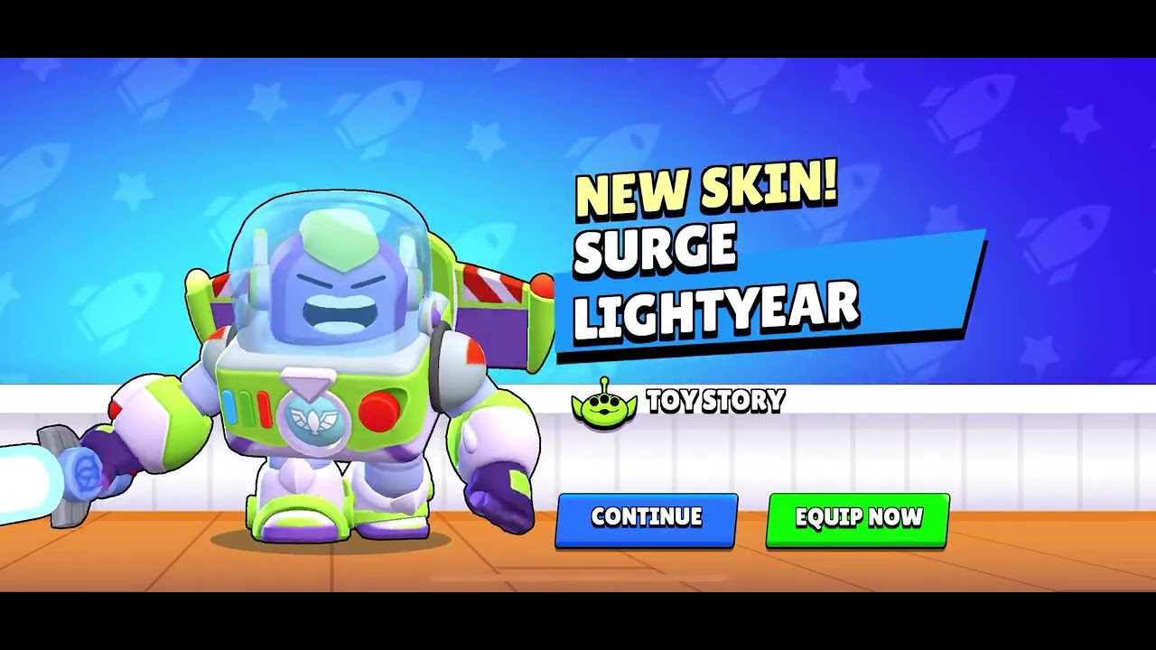 NEW SURGE LIGHTYEAR SKIN IN BRAWLSTARS!!! - YouTube
