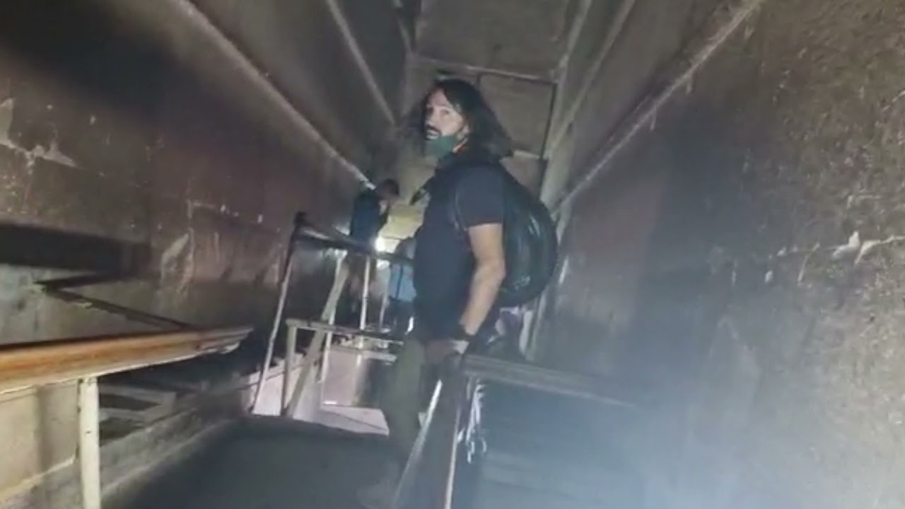 Inside The Keops Pyramid In Cairo, Egypt. The Great Pyramid Of Giza ...