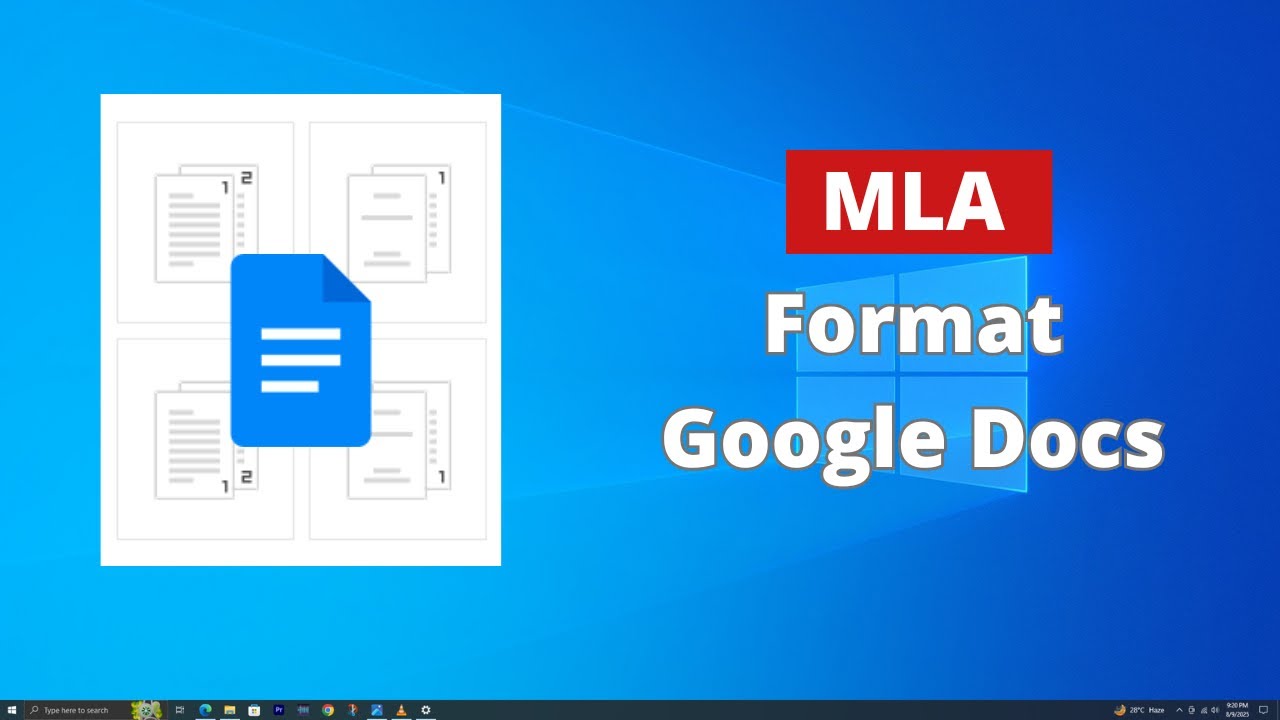 How to Format a Document in MLA Style Using Google Docs - YouTube