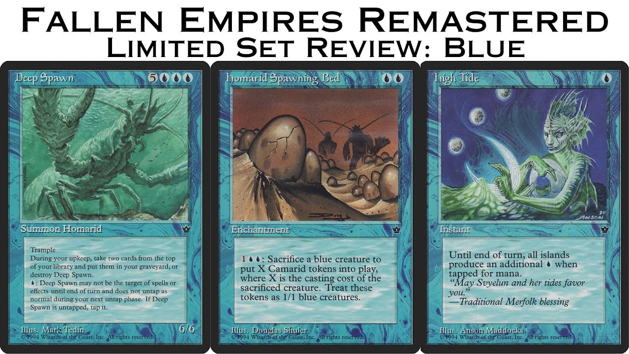 Fallen Empires Remastered Limited Set Review: Blue - YouTube