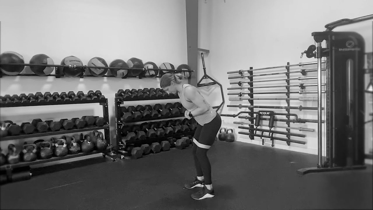 Banded Hip Hinge Abduction - YouTube