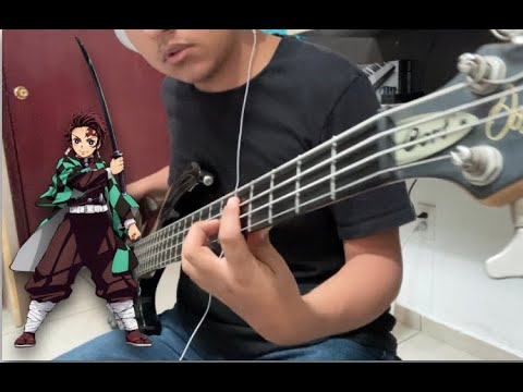 (Chord) Demon Slayer - Kimetsu No Yaiba "LiSA - GURENGE" Bass Cover ...
