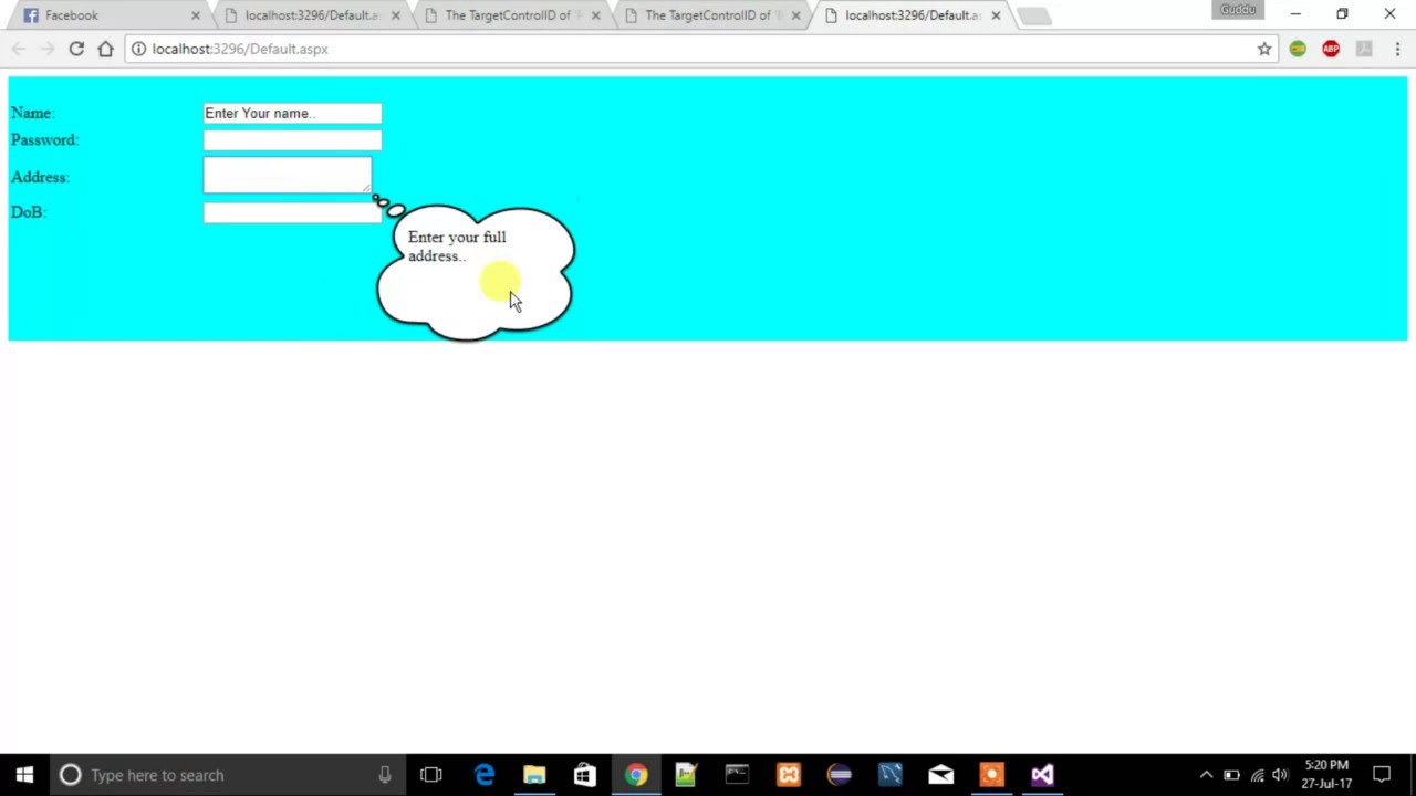 Make A Simple Webform Using Ajax Youtube