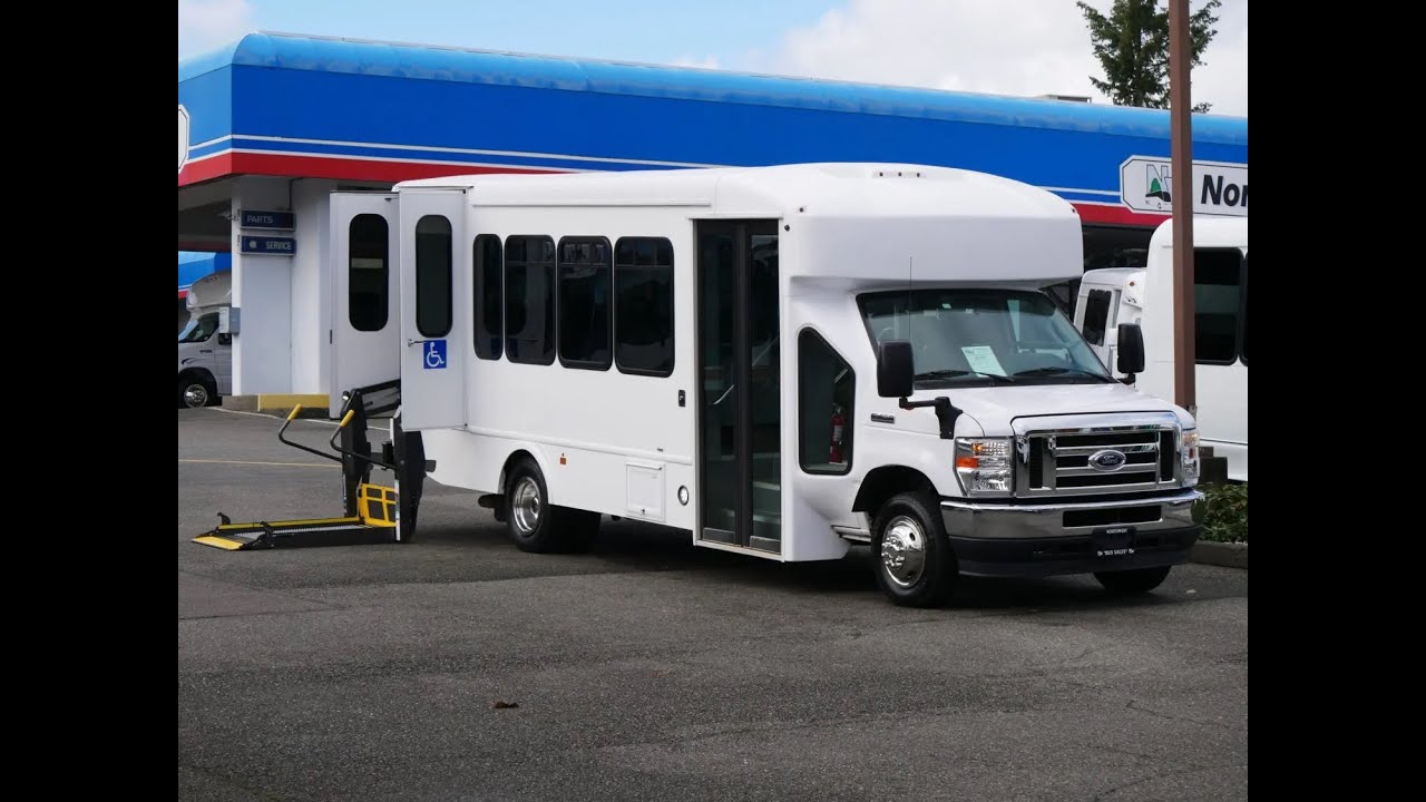 2021 Ford Turtle Top Terra Transit 14 Passenger ADA Shuttle Bus ...