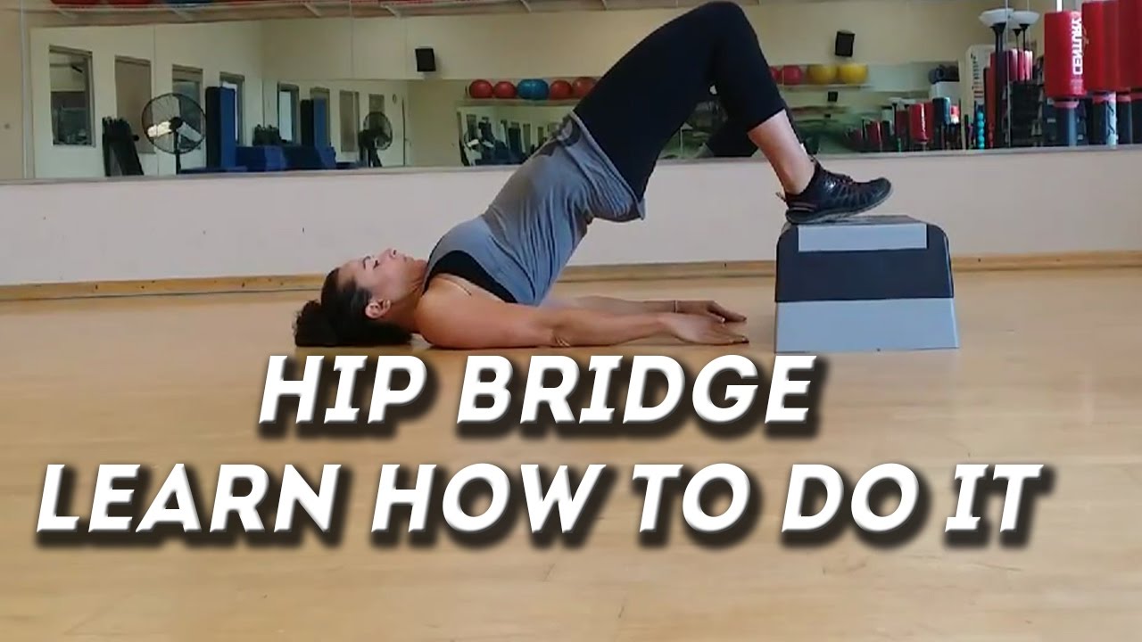 How to Perform the Bridge Exercise at home, hip bridge glute lift best ...
