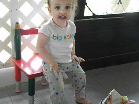 Maddie Belle finds her nose 3-29-12