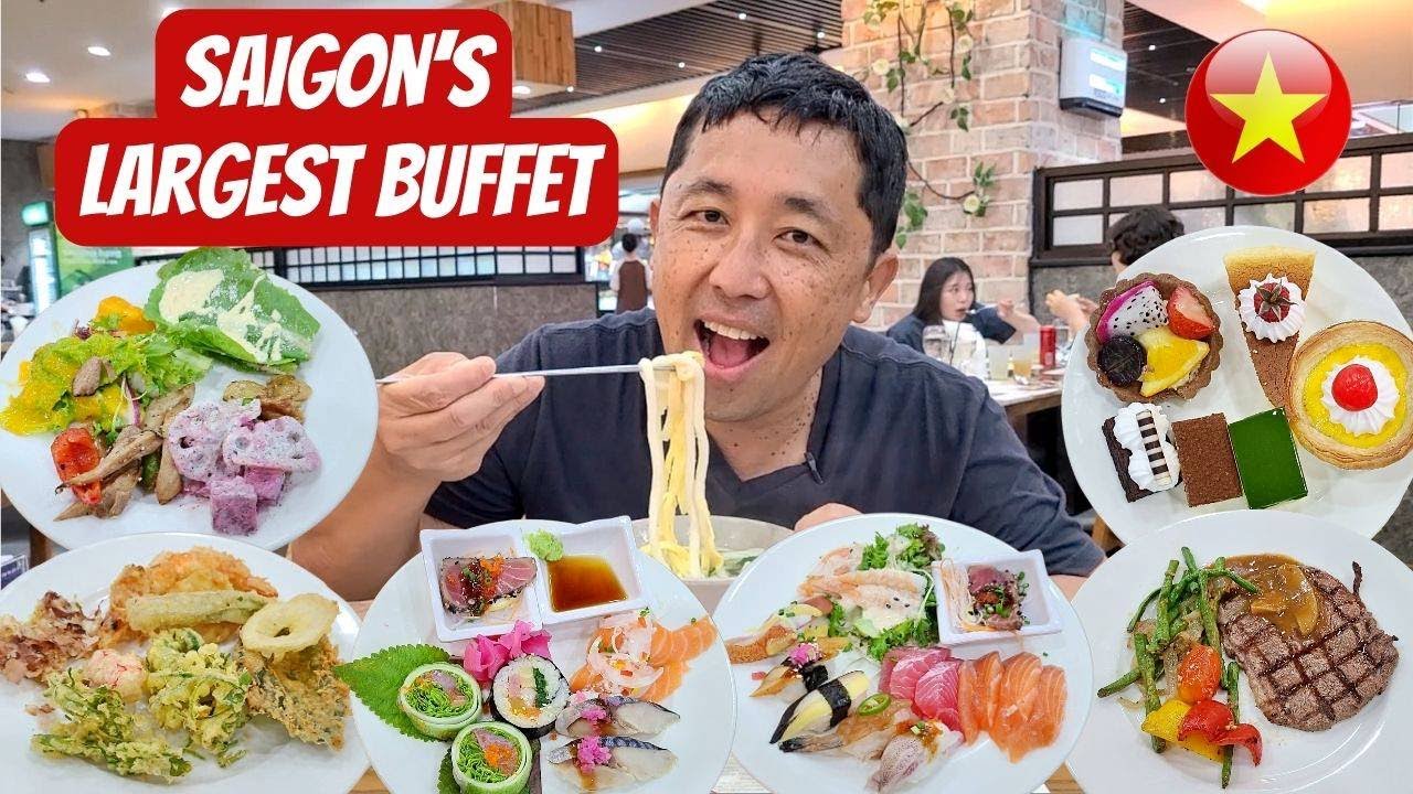 $16 Vegas Style ALL YOU CAN EAT Vietnamese Buffet in Saigon Vietnam ...