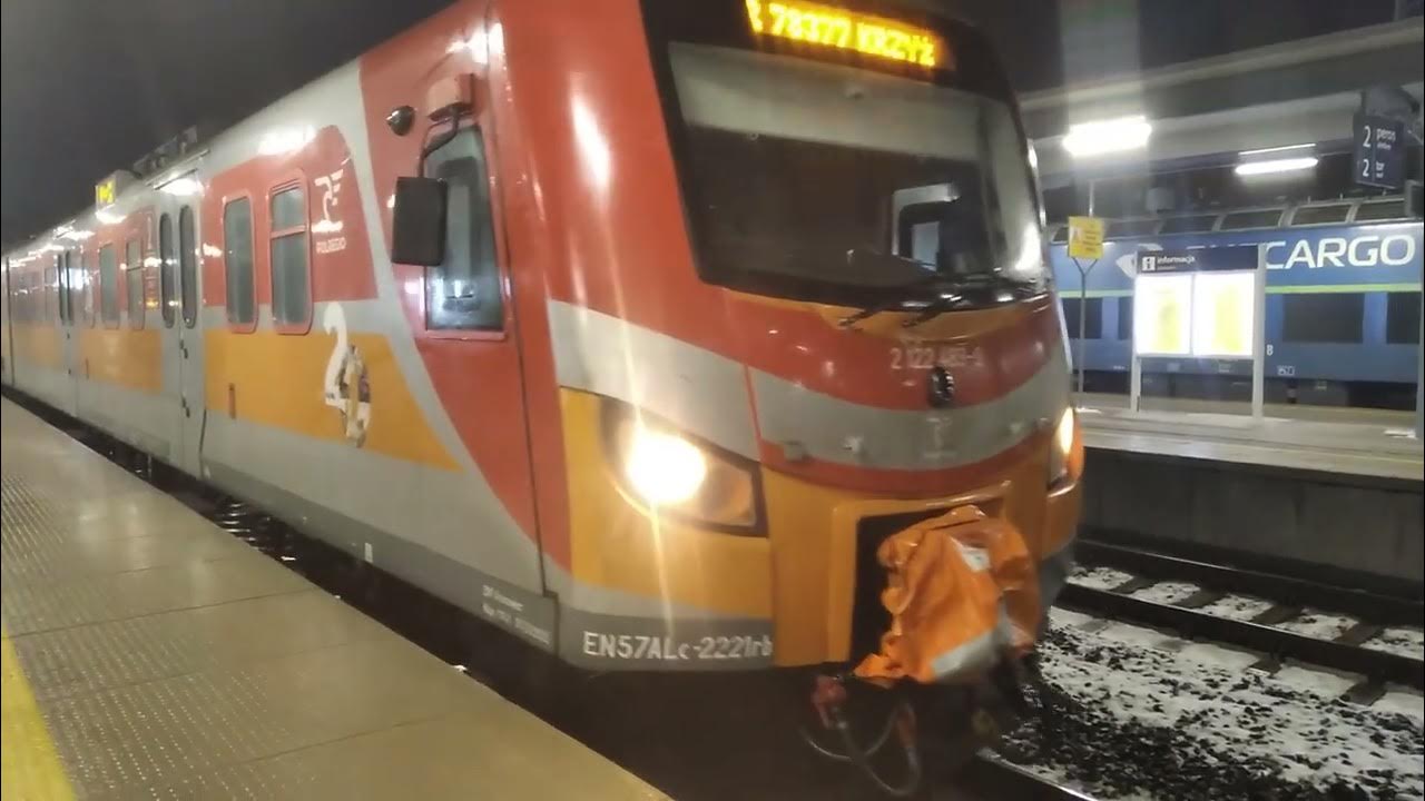 ODJAZD ZE STACJI WRONKI EN57ALc-2221 JAKO REGIO ,,PKM4" RELACJI: POZNAŃ GŁÓWNY-KRZYŻ - YouTube